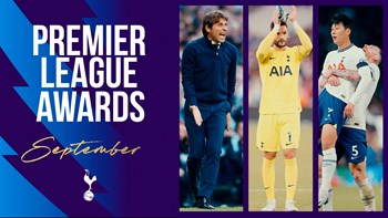 Four shortlisted for September Premier League awards | Tottenham Hotspur