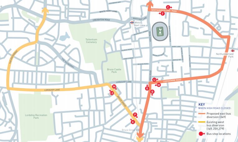 TfL Buses | Stadium | Tottenham Hotspur