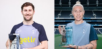 Ben and Bethany receive PFA Community Champion awards | Tottenham Hotspur