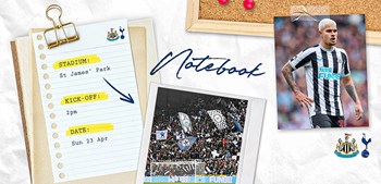 Notebook - Newcastle vs Spurs | Tottenham Hotspur