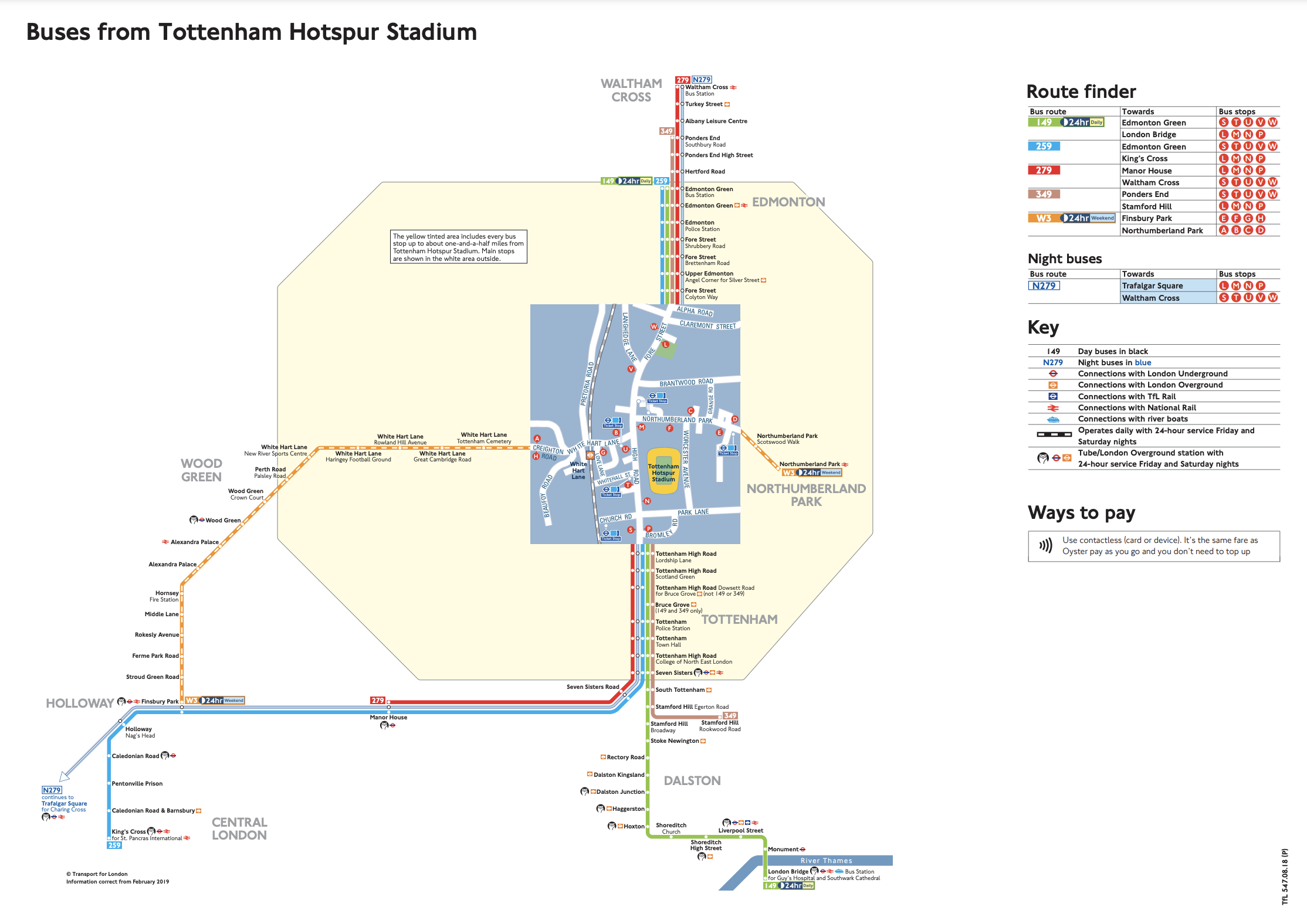 TfL Buses | Stadium | Tottenham Hotspur
