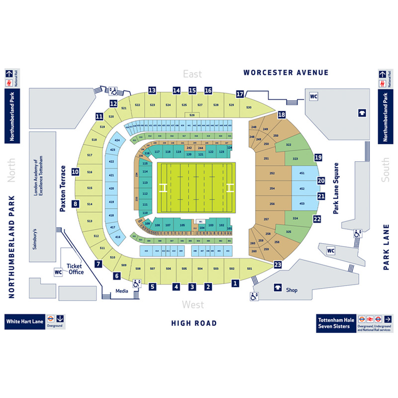 Entering the stadium | New Stadium | Tottenham Hotspur
