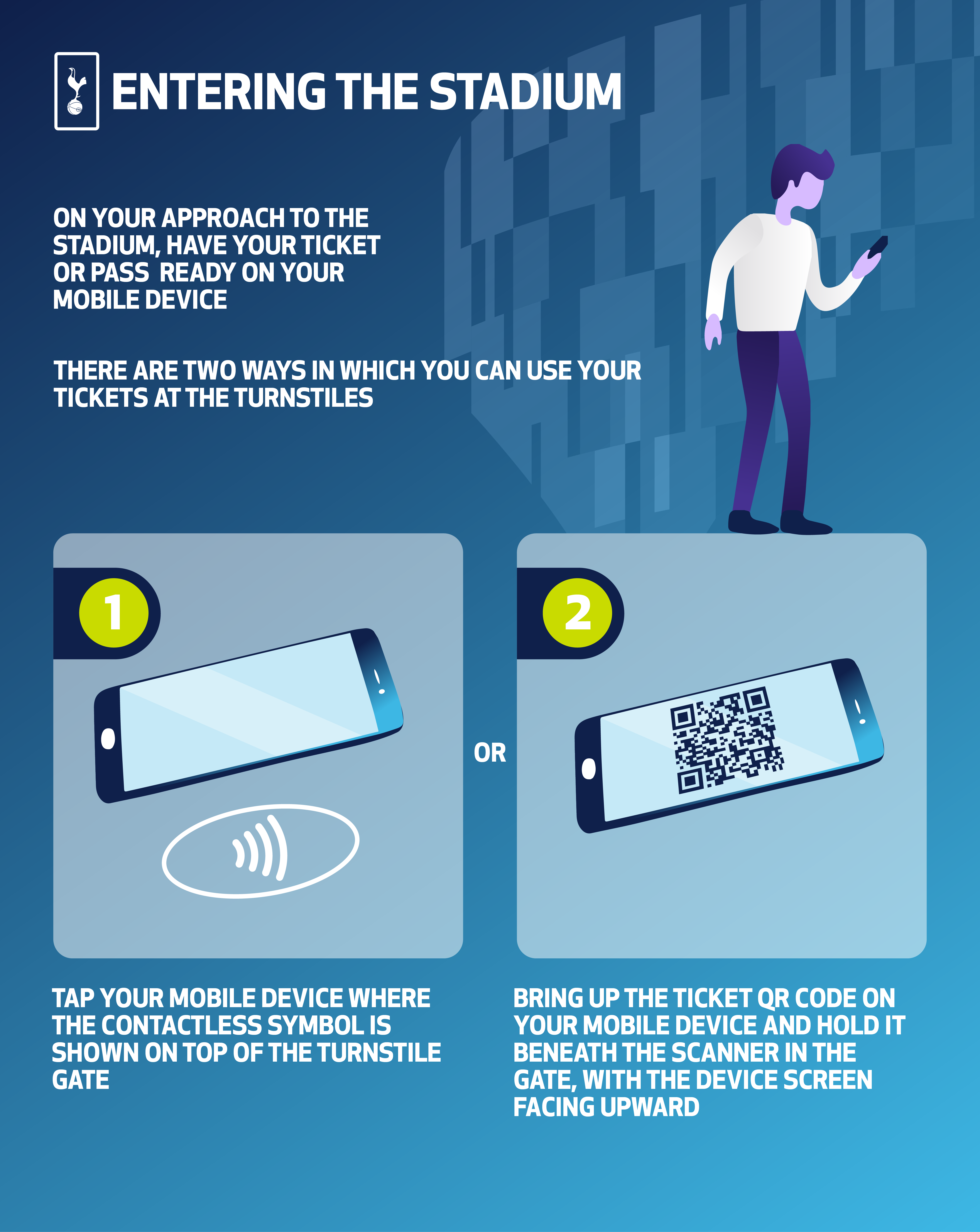 Entering the stadium | New Stadium | Tottenham Hotspur