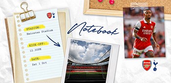 Notebook - Arsenal vs Spurs | Tottenham Hotspur